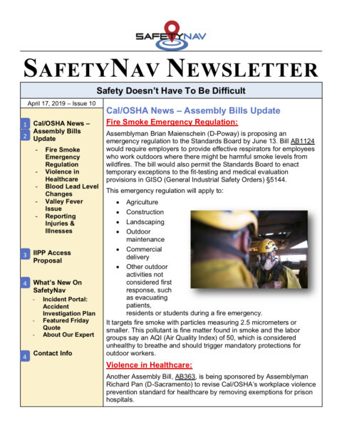 SafetyNav Newsletter #10 - Boretti, Inc.